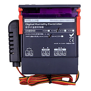szzijia 110V Digital Air Humidity Temperature Control Controller WH8040 Range 1%~99%