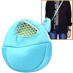 Besimple Pet Hamsters Carrier Bag Portable Outgoing Travel Backpack with Shoulder Strap for Small Pets Hedgehog, Sugar Glider, Chinchilla, Guinea Pig, Squirrel(Blue)