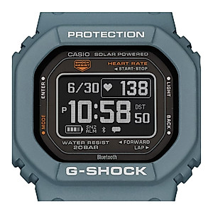 Casio Men's G-Shock Move DW-H5600 Series, Multisport (Run, Walking, Gym Workout), Heart Rate Watch, Solar Assisted Watch, Blue Tooth with Fitness and Sleep Tracking