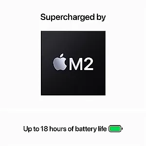 Apple 2023 MacBook Air Laptop with M2 chip: 15.3-inch Liquid Retina Display, 8GB Unified Memory, 256GB SSD Storage, 1080p FaceTime HD Camera, Touch ID. Works with iPhone/iPad; Starlight