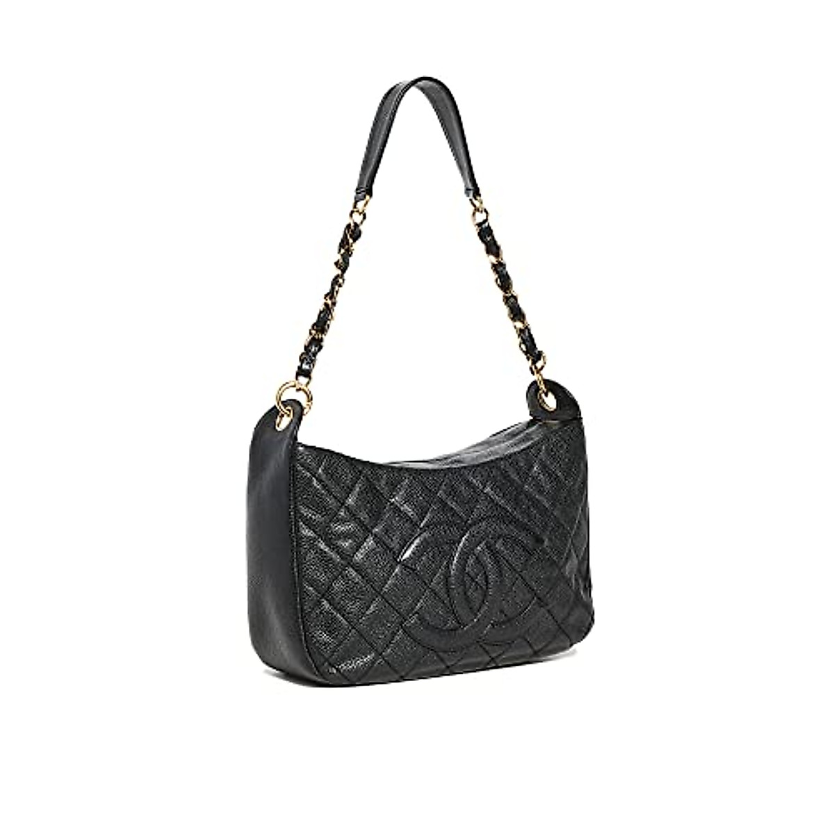 CHANEL Women's Pre-Loved Timeless Shoulder Bag, Caviar, Black, One Size