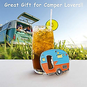 Bottle Opener Magnetic with Fridge Magnets Sticker,RV Camper Bottles Opener Caravan Bottle Beer Opener Unique Beer Gift Idea for Camper Lovers Cool Gadgets Outdoor Picnic Home Using
