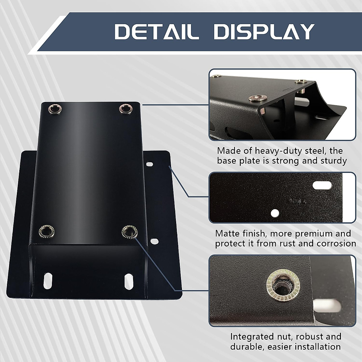 QASKEHKT Generic Torque Converter Motor Riser Mount Plate for 196cc/212cc Engines on Coleman Mini Bikes