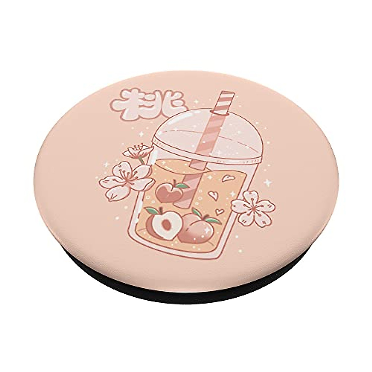Peach Juice Tea Cute Kawaii Harajuku Aesthetic PopSockets Swappable PopGrip