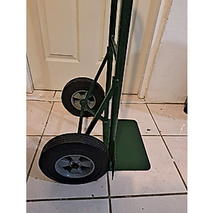 Rocky Mountain Goods Solid Rubber Hand Truck Wheel 10"- 5/8” axle Size - Flat Free Solid Rubber Replacement tire for Hand Truck, cart, Power Washer, Dolly, Compressor - 660 lbs. Load (10”) (2)