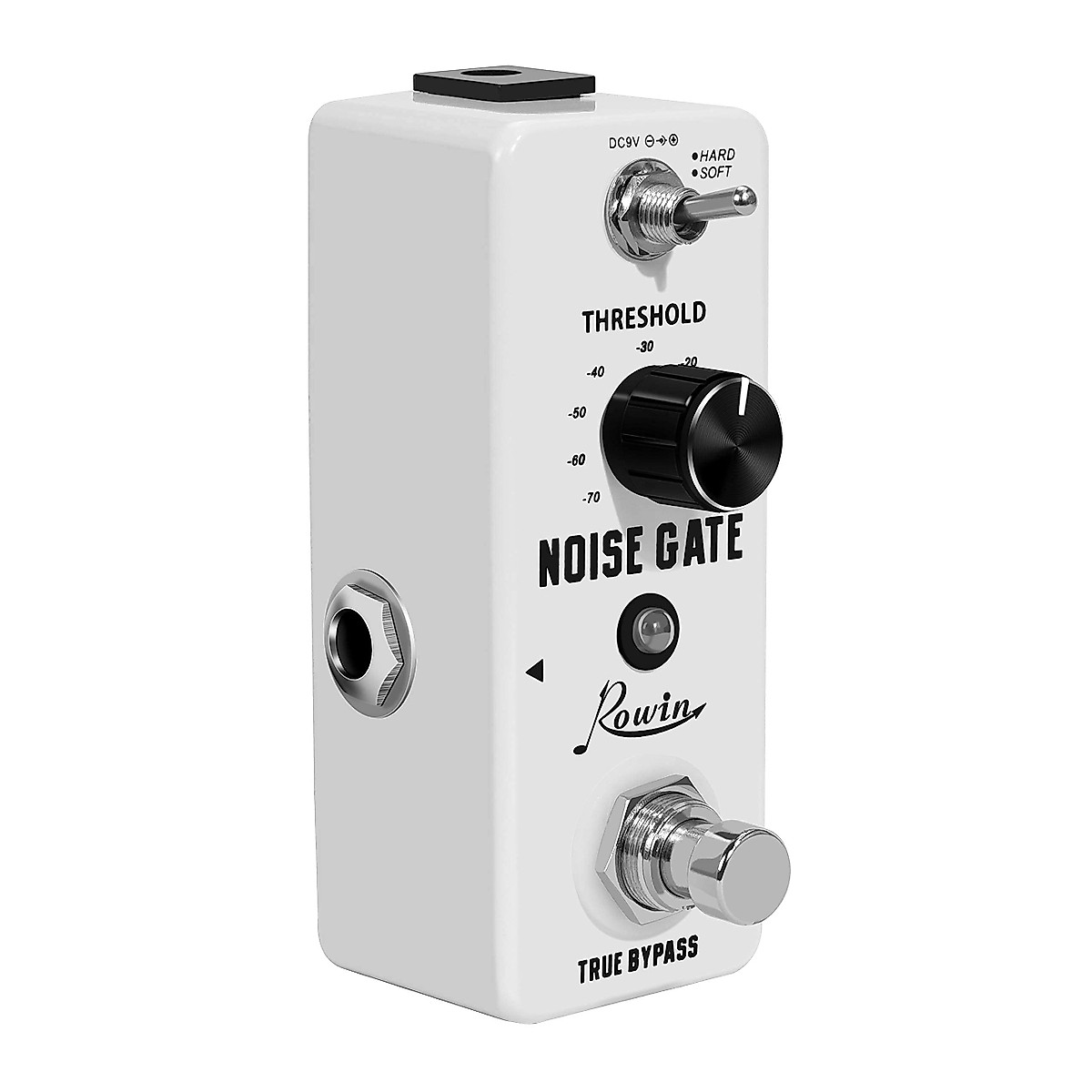 Rowin Noise Gate Guitar Pedal with 9V DC 1A Pedal Power Supply