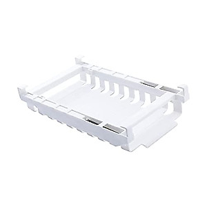 Fridge Storage Organizer Bag Holder for Freezer Telescopic Rack Hanger Sliding Tray for/Veggies/Fruits