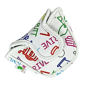 Foretra - Limited Edition Golf Icons Pattern Putter Headcover Quality PU Leather Magnetic Closure for Mallet Style Putters