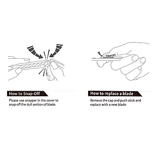 DORCO S401 Specialty Utility Knife (2 Pack) – 30° Angle Blade, Professional Craft & Design Tool for Artists and Designers – Ergonomic, Left & Right-Handed