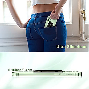 Phone Ring Holder Finger Kickstand, 360 Rotation Foldable Ultra-Thin Metal Cell Phone Back Hand Grip for Magnetic Car Mount & Office Desktop, Adjustable Cellphone Stand for iPhone 14 iPad Smartphones