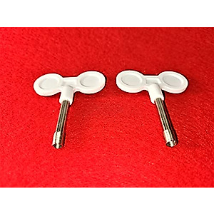 Two Child Safety Butterfly Winding Keys for a Music Box, Large White Key for Musical Movement - - Easy Wind Key - - 2 Extra Long Keys - - Mouse Ears - - Key for Music Box - - Music Box Key