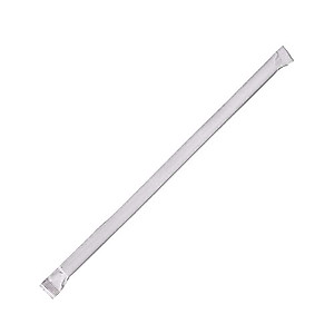Karat C9091 7.75" Jumbo Flexible Straws (5mm Diameter), Paper-Wrapped, Clear (Case of 10000)