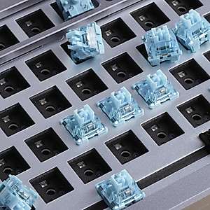 Akko V3 Creamy Blue Pro Keyboard Switch with Dustproof Stem for Mechanical Gaming Keyboard, 5-Pin 45gf Pre Lubed Tactile Key Switches (45pcs)
