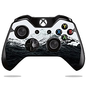 MightySkins Skin Compatible with Microsoft Xbox One or One S Controller - Mountain Waves | Protective, Durable, and Unique Vinyl wrap Cover | Easy to Apply, Remove | Made in The USA
