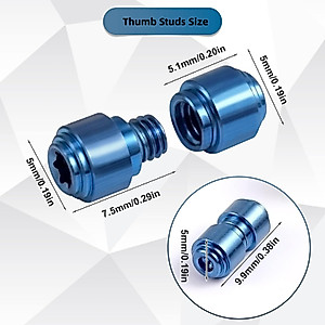 1x Deep Carry Pocket Clips Stainless Steel Attachments +Titanium Screws Pivot Set + Thumb Studs Screw Set for Benchmade 535 Knife,Blue Make Your Knife Turn All Over Blue