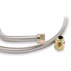 Appliance Pros 1/2 I/D, 5/8 O/D Gas Stove Flexible Hose Gas Line, Braided Stainless Steel, Fit Most Range and Grill Models 1/2 MIP x 3/4 FIP, 60 inch