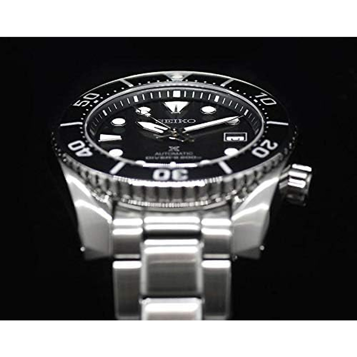 Seiko Prospex 3rd Gen"Sumo" Diver's 200m Automatic Black Dial Sapphire Glass Watch SPB101J1