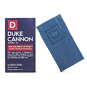 Duke Cannon Naval Supremacy Big Brick of Bar Soap for Men (Pack of 2)