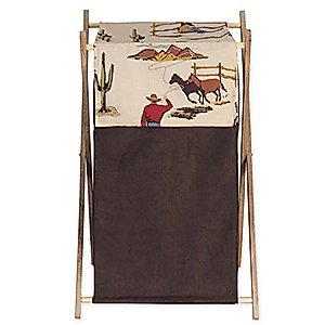 Baby and Kids Wild West Cowboy Western Horse Clothes Laundry Hamper by Sweet Jojo Designs