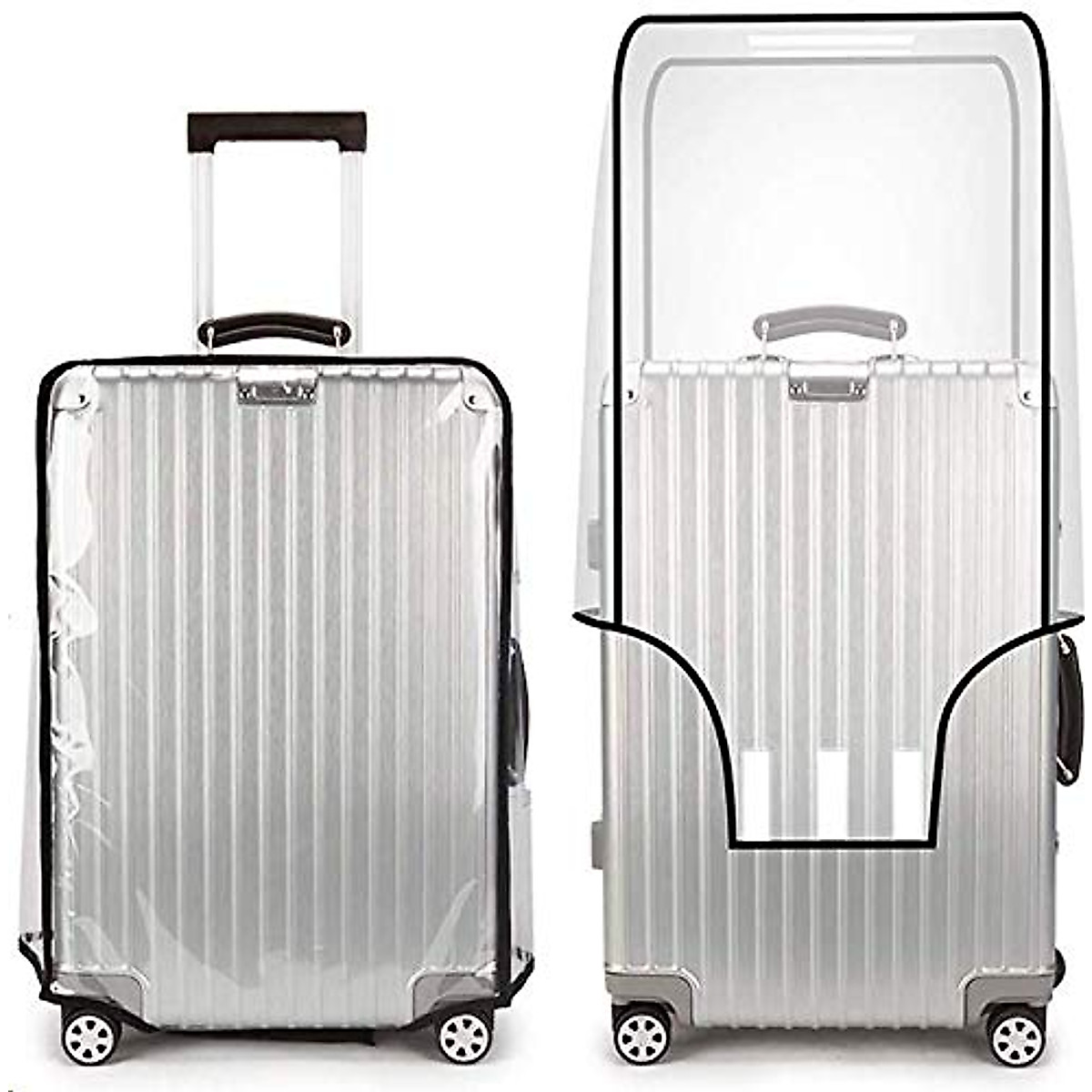 Joyden DUXAA Luggage Protector Suitcase Cover Clear PVC Suitcase Cover Protectors Luggage Cover Waterproof for Wheeled Suitcase Fits Most 20" 22" 24" 26" 28" 30" (28 In)