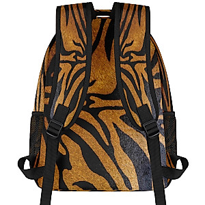 Travel Laptop Backpacks Tiger Stripe Water Resistant Lightweight School Backpacks Casual Daypack for Women Men Teen Girls Boys