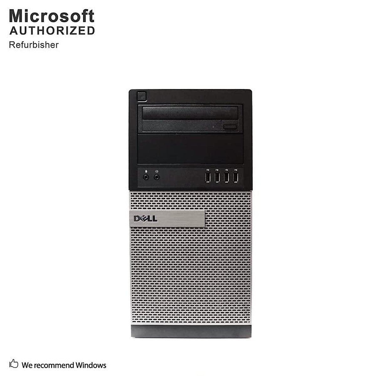 Dell Optiplex High Performance Desktop Computer Tower, Intel Quad Core i7 Processor up to 3.8GHz, 16GB RAM, 512GB SSD, DVD, WiFi, VGA, DP, Windows 10 Pro 64 Bit-Multi-Language En/Sp/Fr(Renewed)