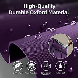 SHOWKOO Luggage Sets 3 Piece Softside Expandable Lightweight Durable Suitcase Sets Double Spinner Wheels TSA Lock Purple (20in/24in/28in)