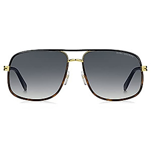 Marc Jacobs Men's Marc 470/S Square Sunglasses, Gold Havana/Gray Shaded, 60mm, 15mm