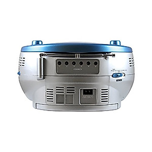 HamiltonBuhl 5050ULTRA Educational Boombox Home CD Player Recorder Blue, 12inx9inx6in