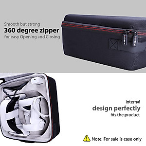LTGEM EVA Hard Case for Oculus Quest 2 & Quest All-in-one VR Gaming Headset - Travel Carrying Protective Storage Bag(Sale Case Only)