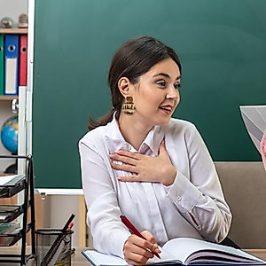 Teacher Earrings Book Earrings Acrylic Pencil Earrings Bookcase Drop Earrings Funny Earrings Teacher Appreciation Gifts Back to School Gifts for Teacher Student