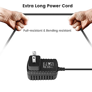 Xzrucst 12V AC/DC Adapter for Stanley Intertek 3100397 FatMax LEDLIS SL10LEDSL SL10LEDL SL1M09 SL5W09 HID0109 FL5W10 FL3WBD HIDLISL HT72005-LD LED Rechargeable Battery Spotlight 12VDC Power Charger
