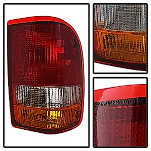 ACANII - For 1993-1997 Ford Ranger Rear Tail Lights Brake Lamps Set Left+Right 93 94 95 96 97