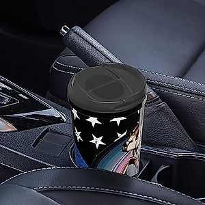 HLQkshWr Jethro Rock Band Tull Coffee Cups with Lid for Keep Beer Reusable Coffee Mug Travel Mugs Tumblers Drinking Cups for Men Women Stylish Coffee Accessories Water Bottle for Home 350ml