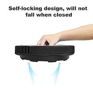 Deer's Life Portable Folding Stool, Upgrade Square Collapsible Stools for Adults Heavy Duty 485lbs Yet Small Lightweight Telescoping Retractable Camping Stools for Fishing Travel Outdoor Indoor