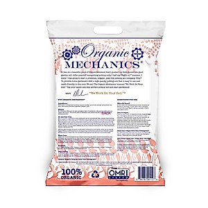 Organic Mechanics Container Blend Potting Soil, 16 Quarts – with Compost, Aged Pine Bark, Coir, Rice Hulls, and Worm Castings for Growing Annuals & Outdoor Containers - Peat-Free & Eco-Friendly