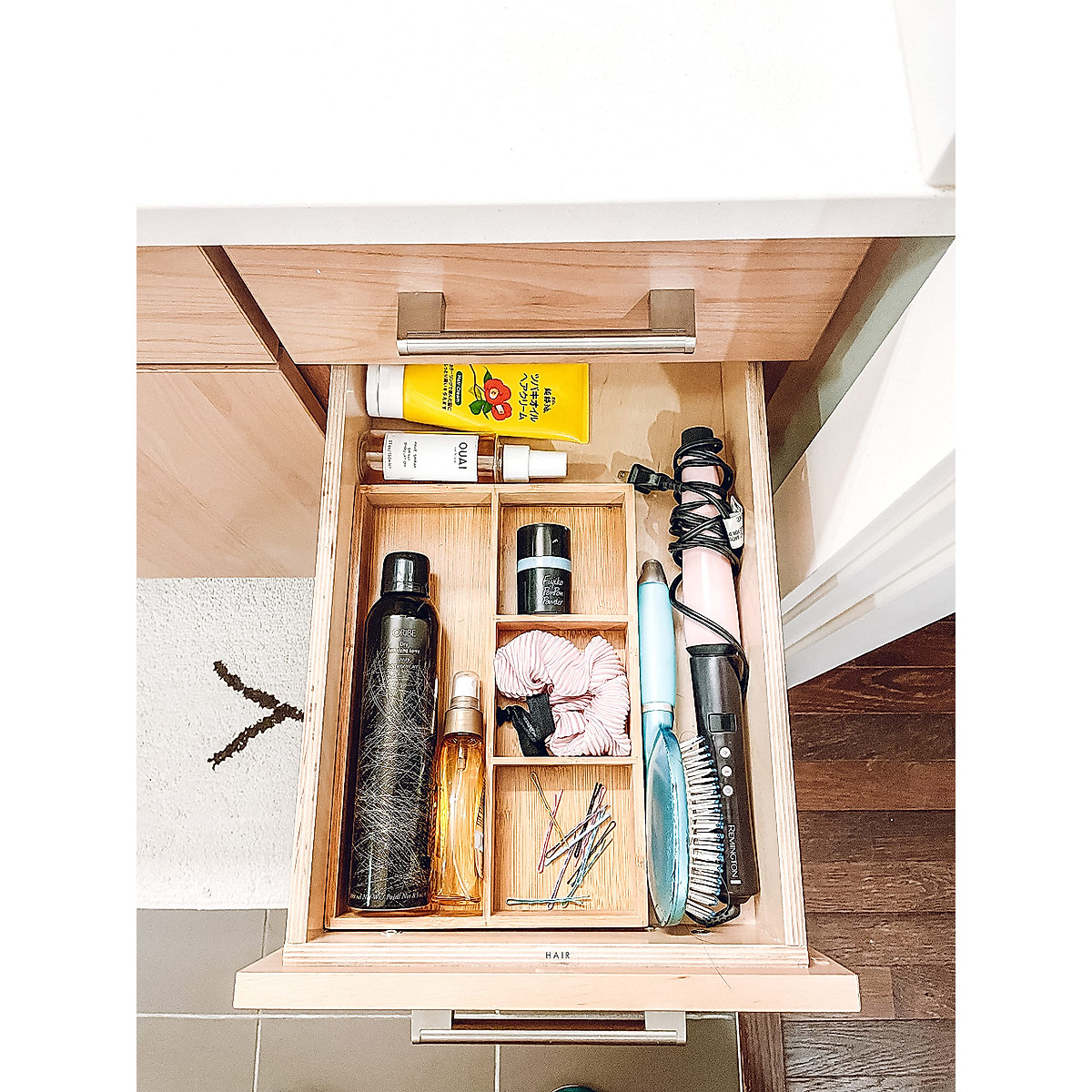 Lipper International 824 Bamboo Wood 4-Compartment Organizer Tray, 11 5/8" x 7 7/8" x 1 3/4"