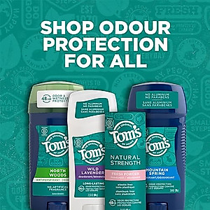 Tom's of Maine Long-Lasting Aluminum-Free Natural Deodorant for Men, Mountain Spring, 2.8 oz. 3-Pack (Packaging May Vary)