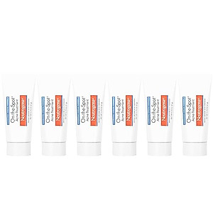Neutrogena On-The-Spot Acne Spot Treatment with 2.5% Benzoyl Peroxide Acne Treatment Medicine to Treat Face Acne, Gentle Benzoyl Peroxide Pimple Gel for Acne Prone Skin,.75 oz (Pack of 6)