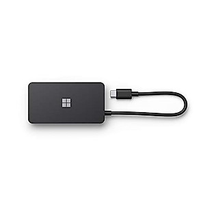 Microsoft USB-C Travel Hub - Multiport Adapter with VGA, USB, Ethernet, HDMI Ports. Compatible with USB-C Laptops/PCs