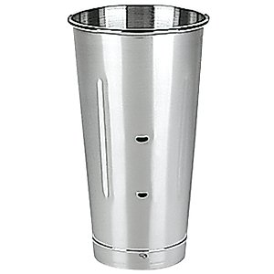 Waring Commercial Stainless Steel Malt Milkshake Mixing Cup, 28 Ounces,Silver