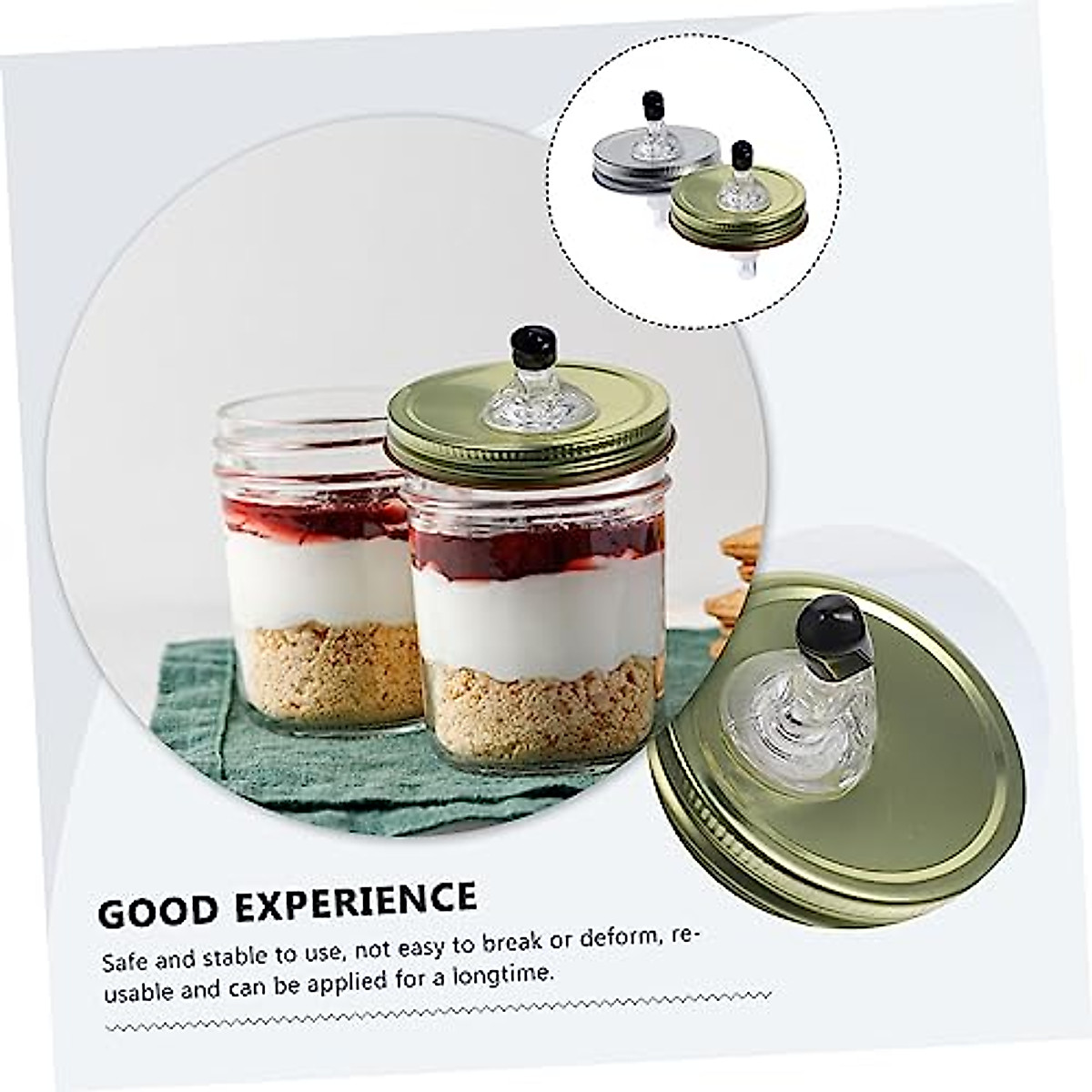 JOINPAYA 2 Set Acrylic shaker pour spout covers drinks spout cover boxed Mouth cover dispenser pouring spout oil tank can wine pourer mason jar liquid nozzle Spout beverages