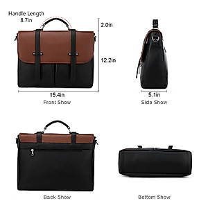 LOVEVOOK Laptop Bag for Women 15.6 inch,Leather Messenger Bag for Women,Large Waterproof Laptop Tote Computer Work Teacher College Bag Bookbag,Cute Womens Briefcase Satchel Purse Handbag Shoulder Bag