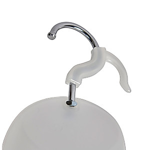 SSWBasics Female Molded Shatterproof Frosted Shapely Torso Form with Hook - Fits Women's Sizes 5-10 - Hanging Fashion Form Mannequin to Display Top and Bottom Merchandise