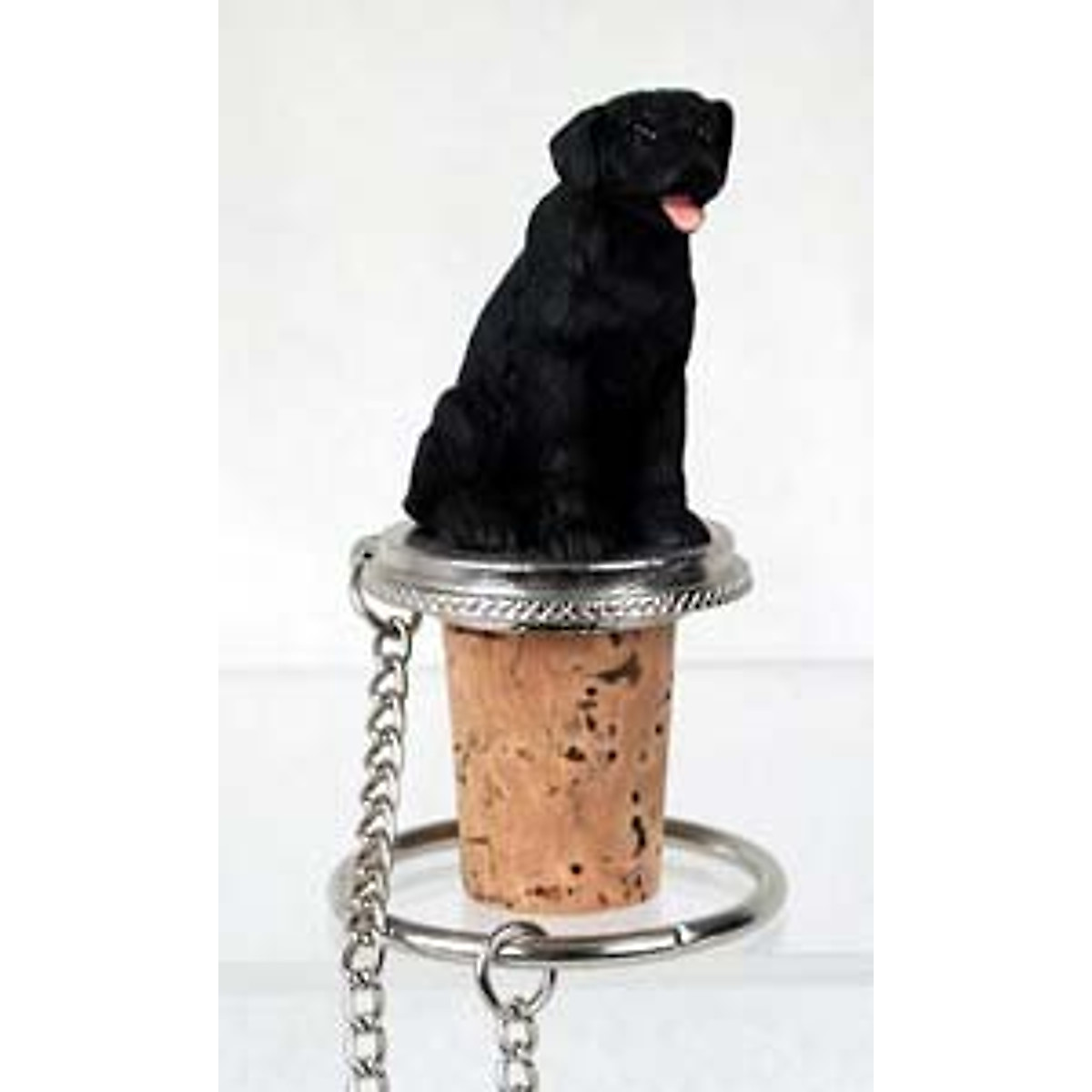 Bottle Stopper: Labrador Retriever Black