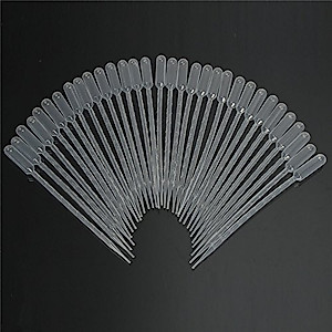 BESUNTEK 100PCS 10ml Transfer Pipettes Disposable Calibrated Liquid Dropper Plastic Pasteur with Graduated for Science Laboratory