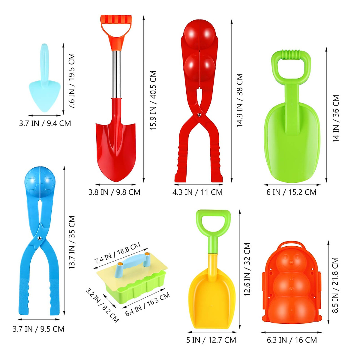 TOYANDONA 7 Pcs Beach Sand Toys Set - Toy Shovel Rake - Sand Molds for Toddlers Kids Outdoor Play