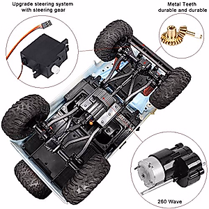 The perseids RC Cars Remote Control Truck RC Rock Crawler 1:12 2.4G 4WD Off-Road Racing Vehicle Semi Truck and Trailer Electric Hobby Grade RTR Toy for Kids Over 14 and Adults (MN-99 Blue)