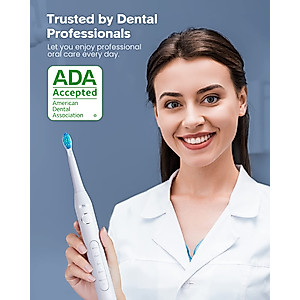 Bitvae Toothbrush and Water Flosser Combo, Teeth Cleaner Set, 5 Optional Modes and 8 Brush Heads Whitening Toothbrushes, 3 Modes and 6 Jet Tips Oral Irrigator, 4 Hours Charge for 30 Days Use