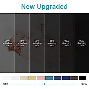 RYB HOME Outdoor Patio Curtains - Waterproof Weighted Porch Curtains Outside Curtain for Farmhouse Cabin Pergola Cabana Corridor Terrace, 1 Panel, W 52 x L 95 inches, Biscotti Beige